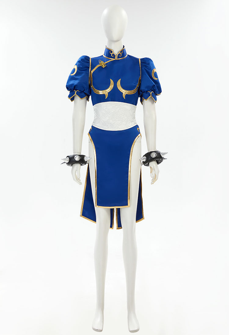 Street Fighter Classic Chun-Li Blue Cheongsam - Cosplay Outfits ...